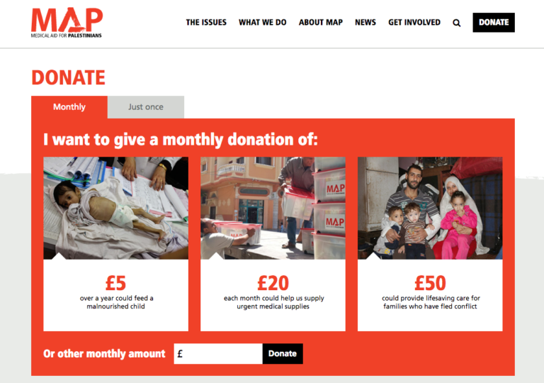MAP-donation-page | JustGiving Blog