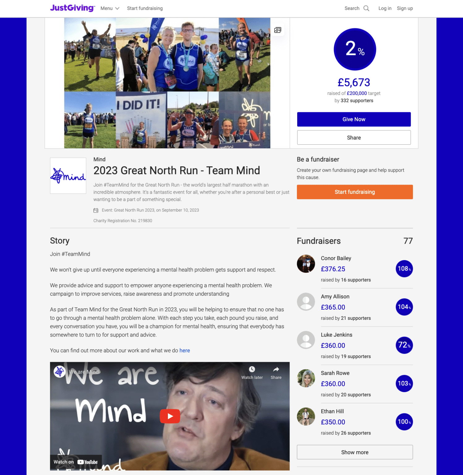 Great North Run: 3 Mighty Fundraising Page Campaign Examples ...