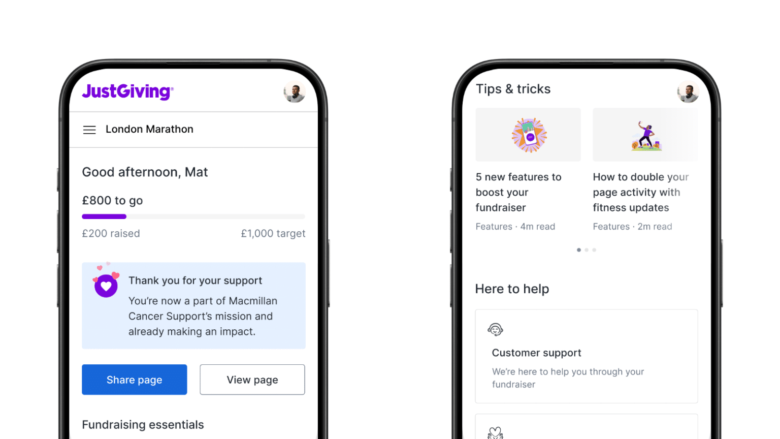New JustGiving Features & Updates (April 2026) | JustGiving Blog